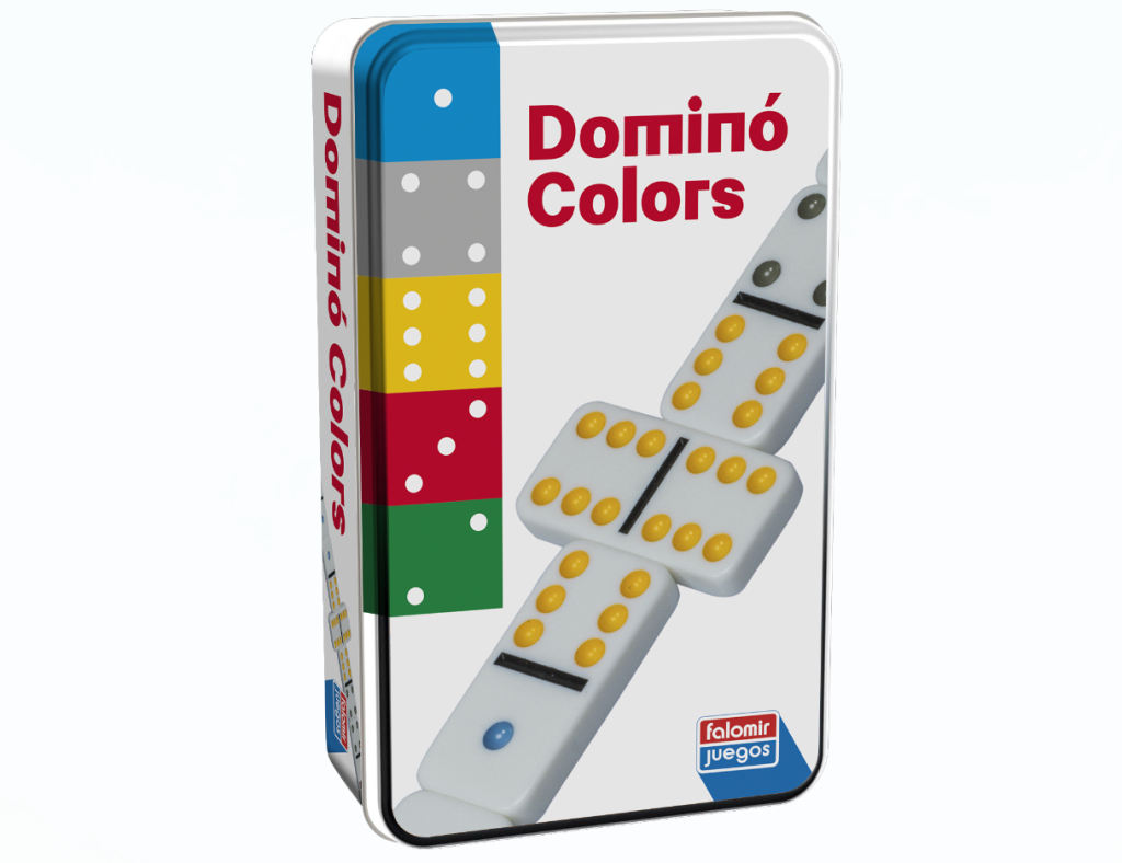 Domino colors – Caja lata – Falomir Juegos